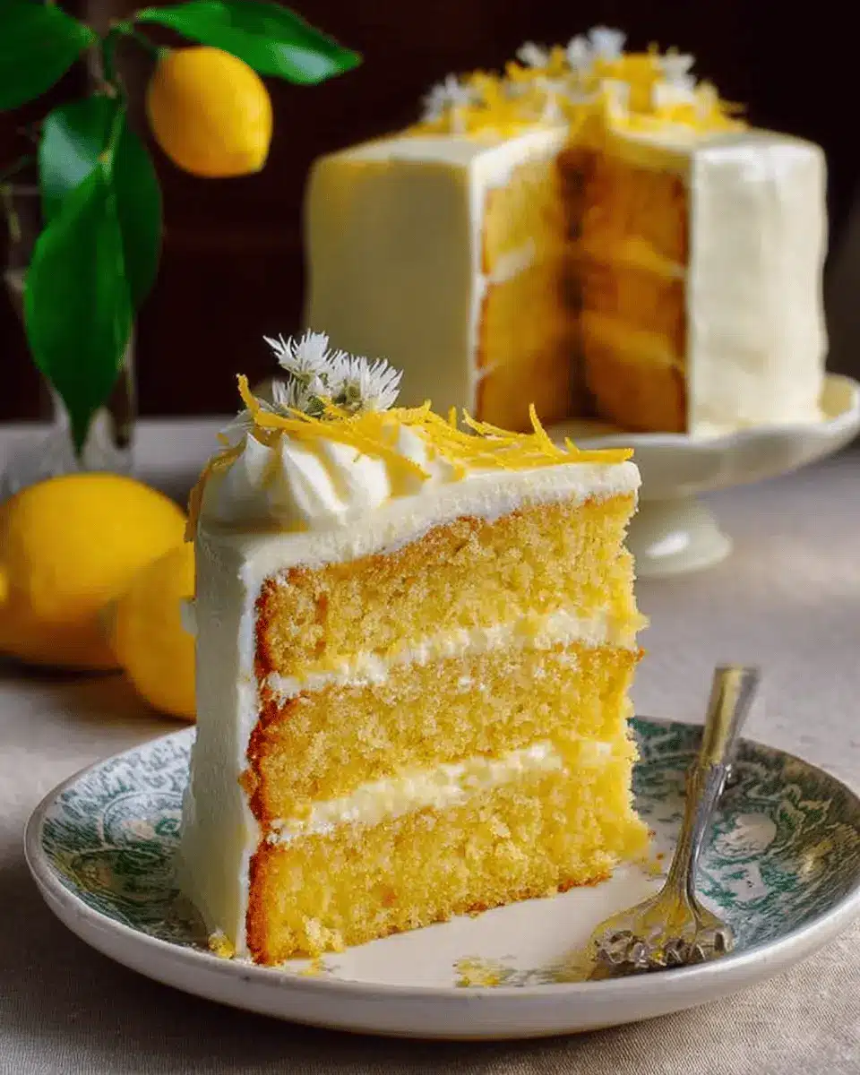lemon velvet cake