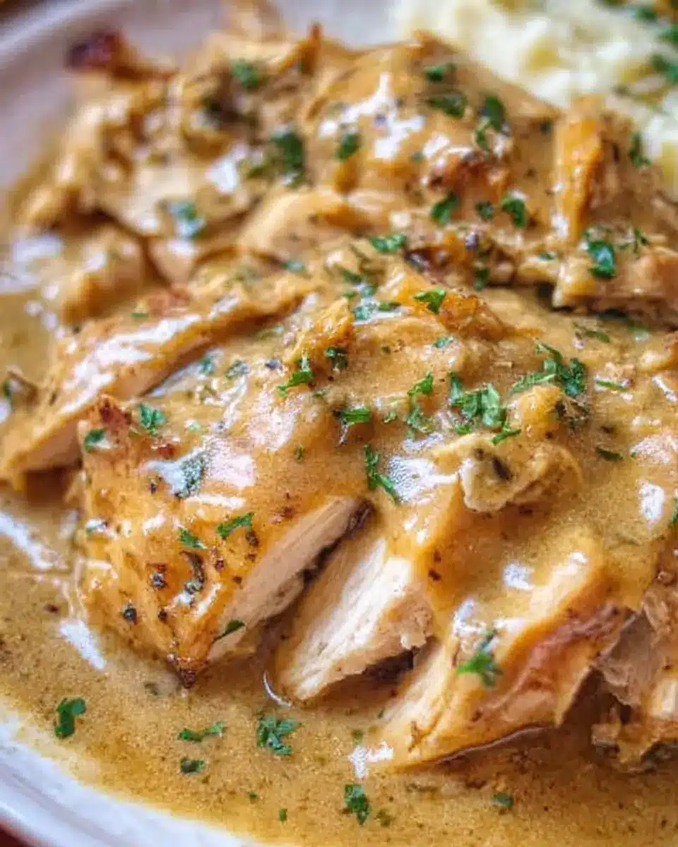 crockpot chicken gravy